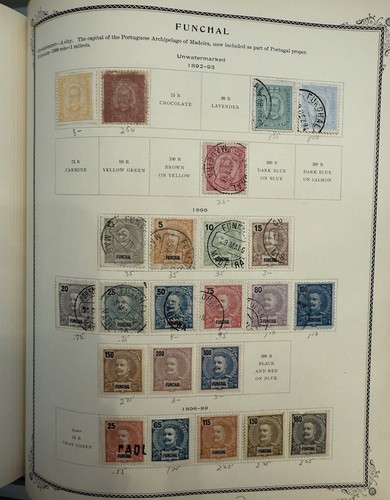 FUNCHAL Postage Stamps 1892-93, 1896, And 1898-99 Portuguese ...