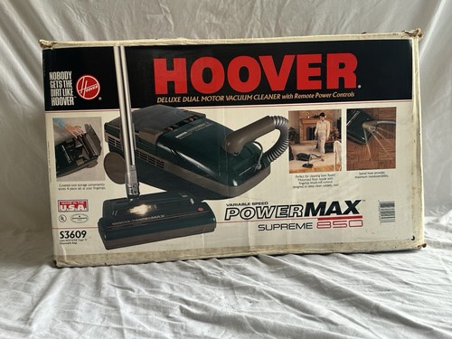 Vintage Hoover PowerMax canister vacuum cleaner, variable speed, NEW IN ...