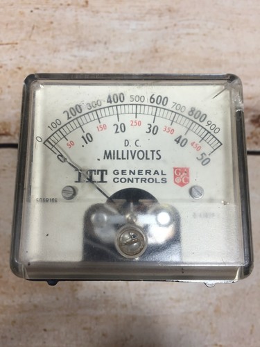 ITT General Controls 0-4787P-1 DC Millivolt Meter With Carrying case ...
