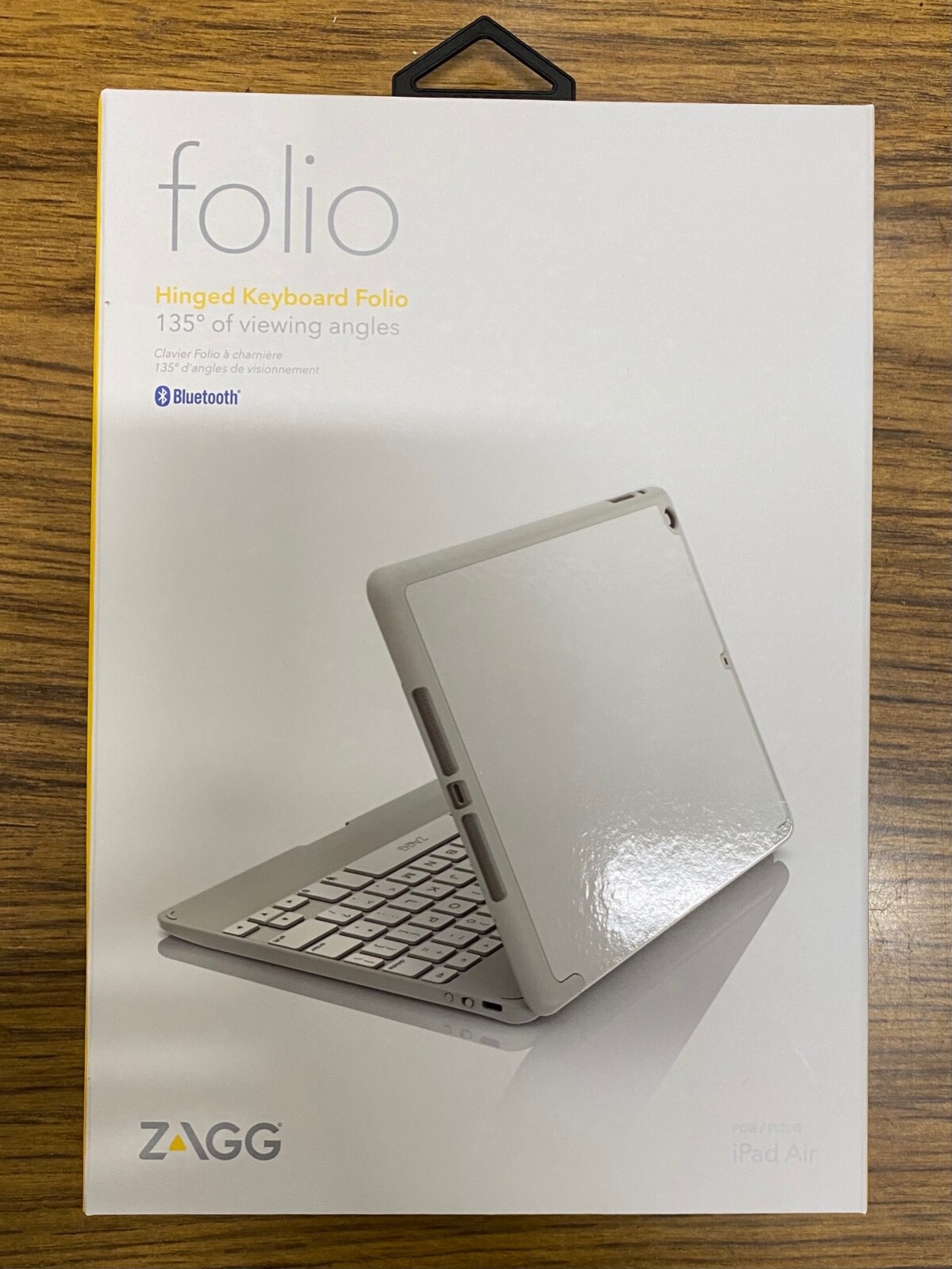 ZAGG Folio Hinged Case With Non-backlit Keyboard for Apple iPad Air ...