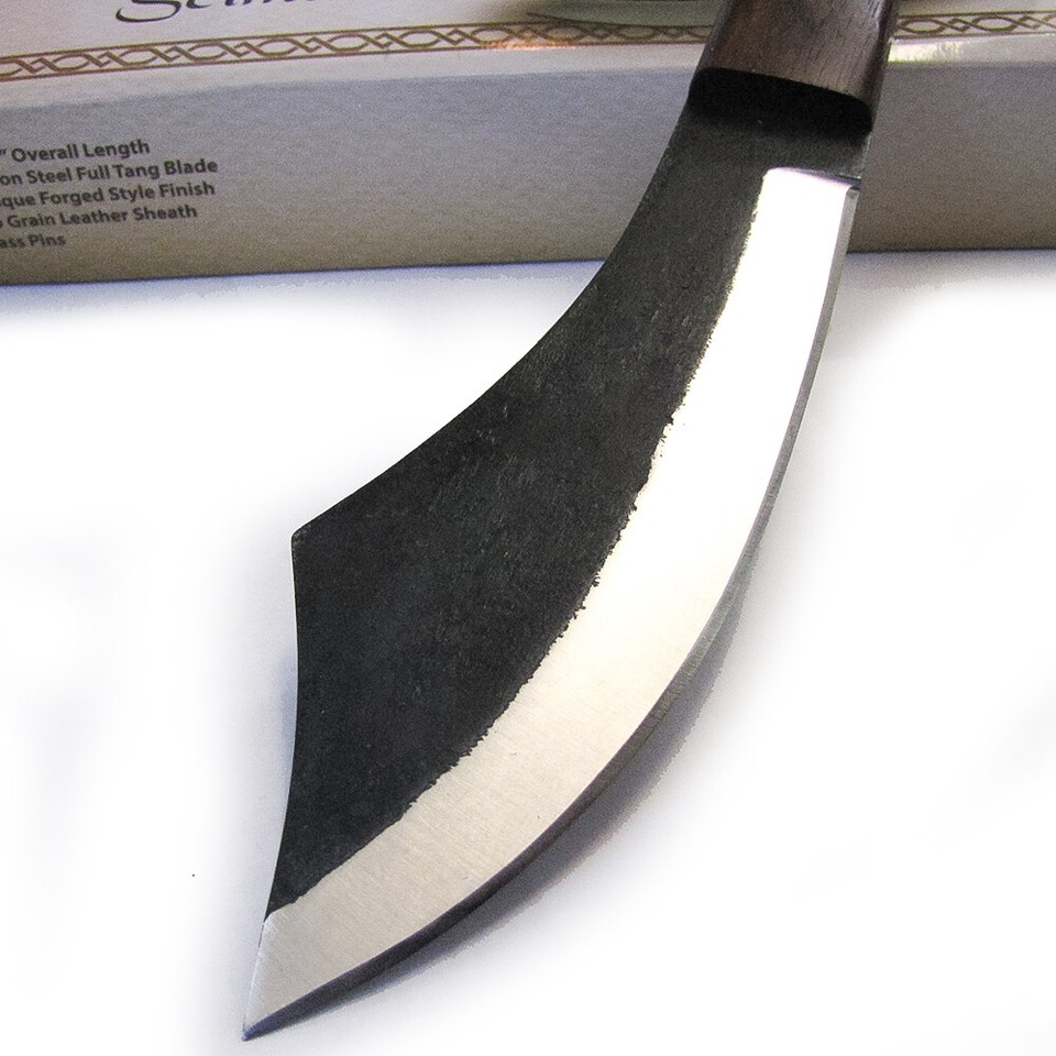 ANTIQUE Forged Style Short SCIMITAR Hunting KNIFE Rite Edge Carbon ...