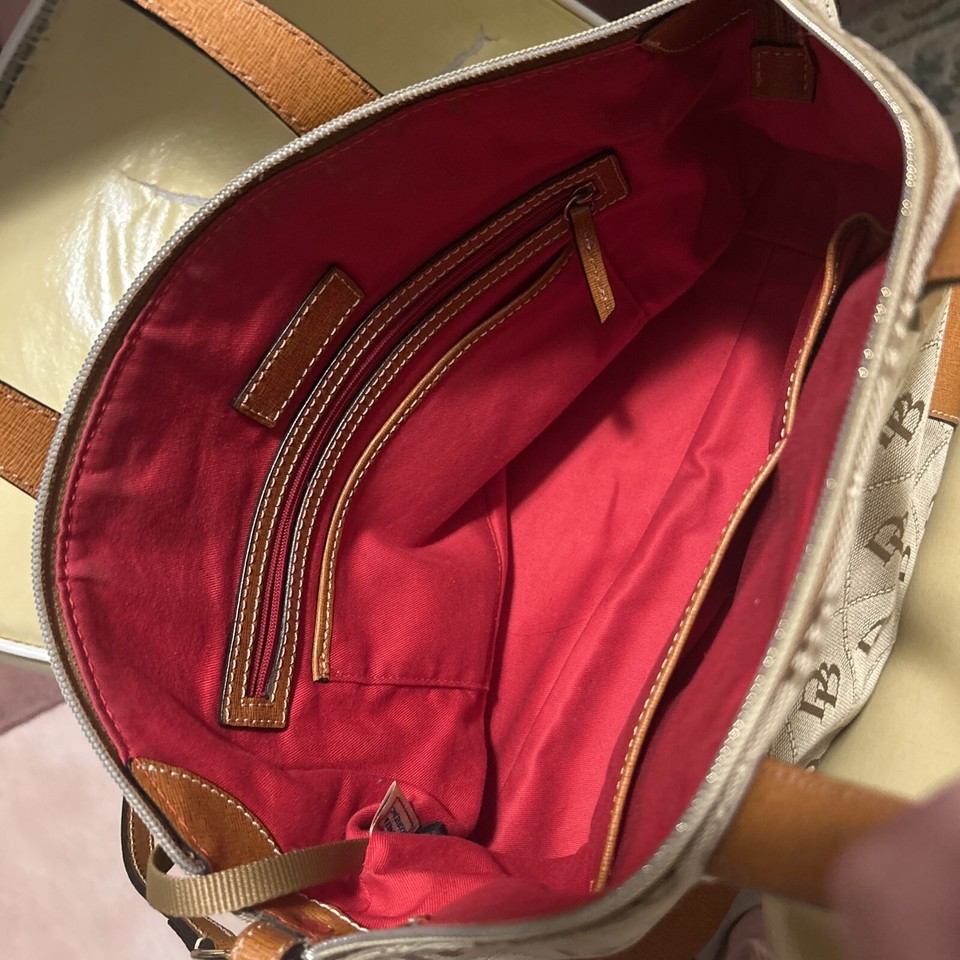 Dooney and Bourke Handbag Large DB Brown Old School Classic | eBay