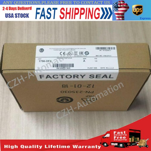 New Sealed Allen Bradley 1756-OF4 ControlLogix 4 Pt A/O I or V Module ...