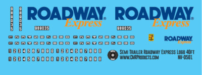 N Scale - Semi Trailer Roadway Express Logo 40ft | eBay
