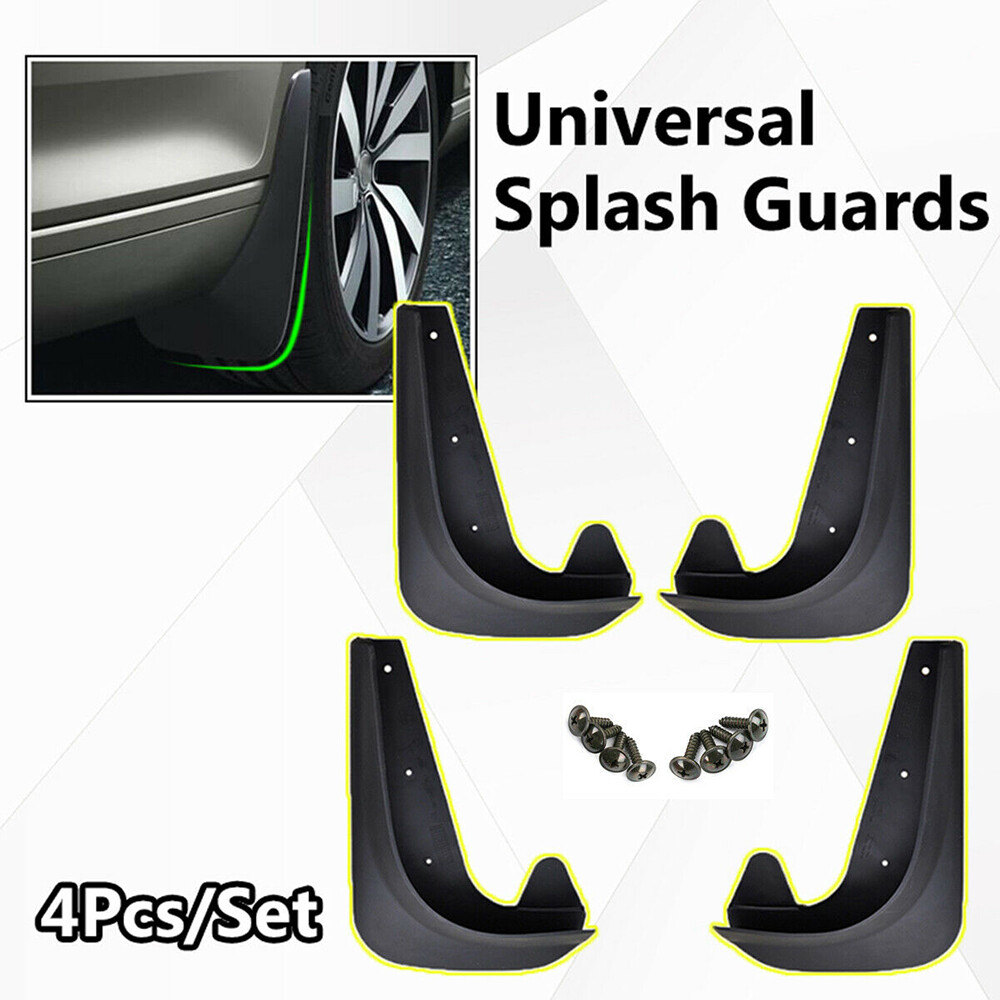 4Pcs Car Mudflaps Splash Guards Front Rear Mud Flaps UnivEersal Auto ...