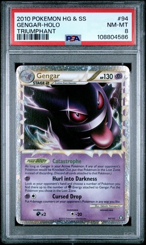 Gengar (Prime) 94/102 Triumphant Holo - PSA 8 | eBay