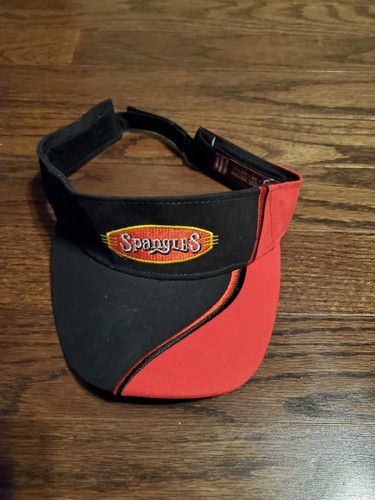 Spangled Red Black Employee Visor Adjustable Hat Cap 123 | eBay