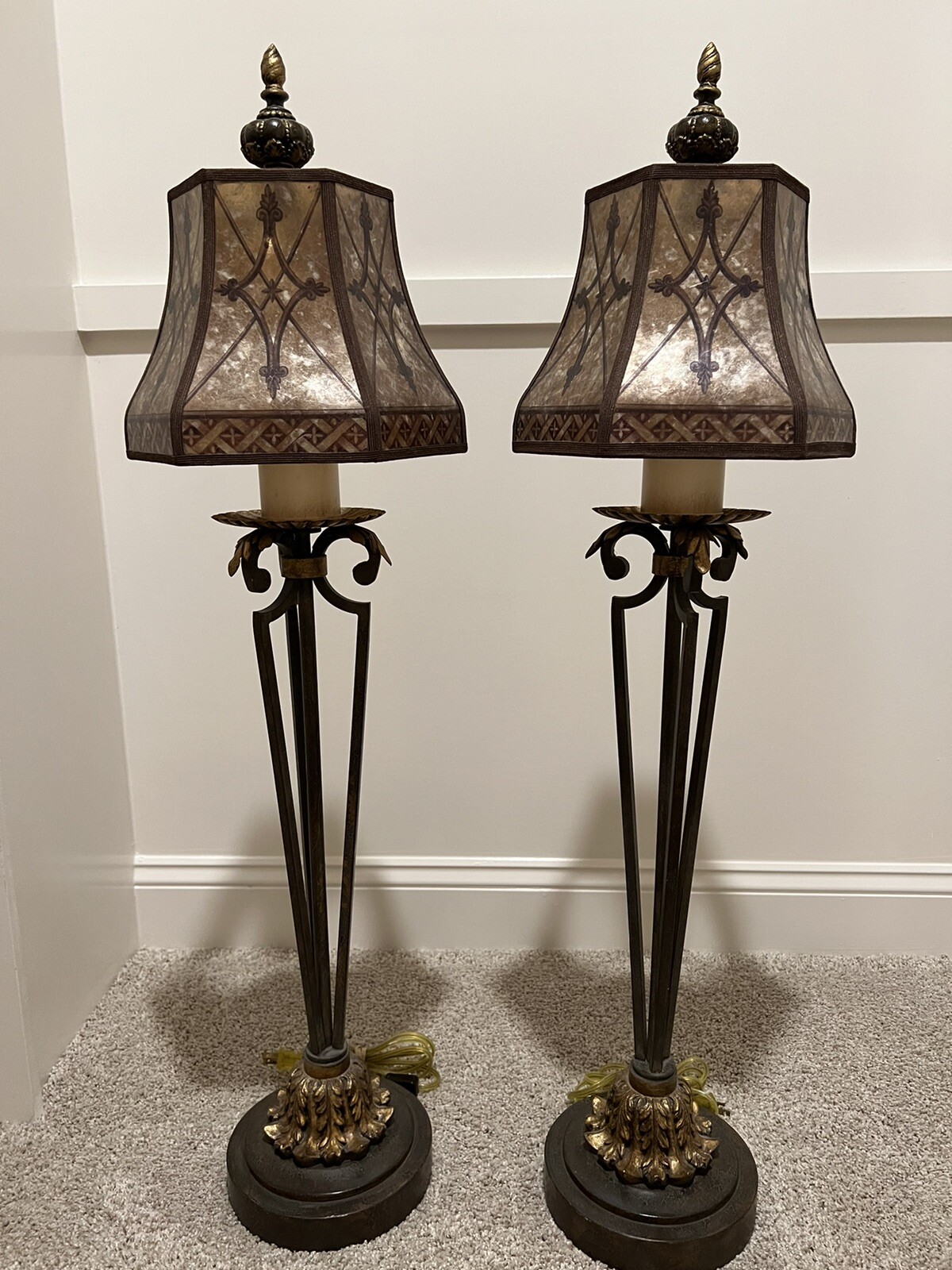 Pair Of Fine Art Lamps Villa 1919 buffet table lamps HARD TO FIND | eBay
