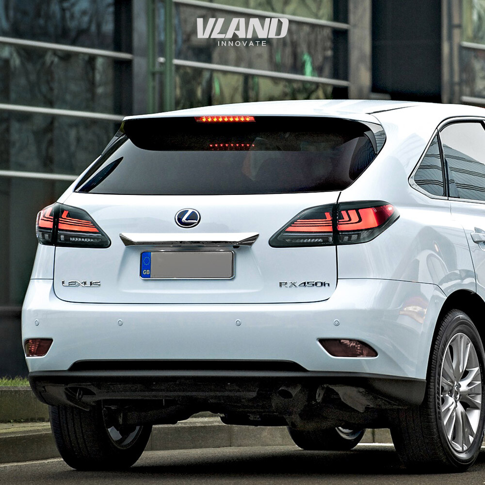VLAND CLEAR FULL LED Headlight+Clear Tail Lights For Lexus RX 350 450H ...