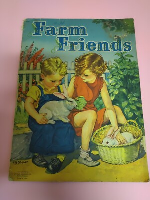Farm Friends Vintage Book Lynette Book Children's animals | eBay