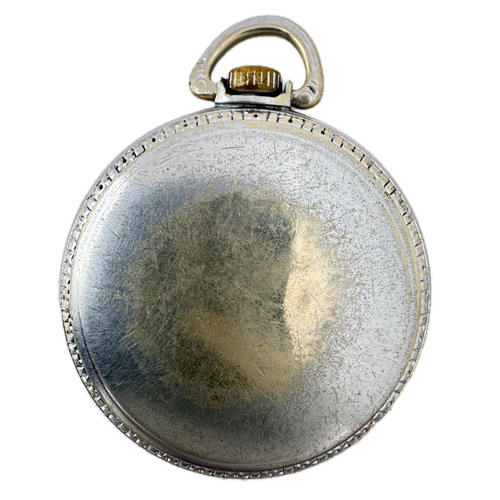Antique 16s Keystone Deco Edge Open Face Pocket Watch Case Chrome ...