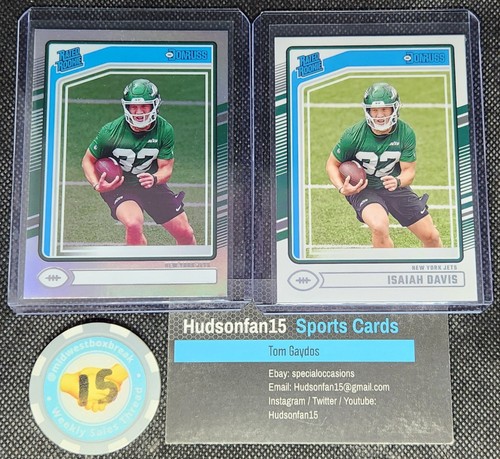 Isaiah Davis 2x Lot 2024 Panini Donruss No Name SP & Rookie #386 New ...