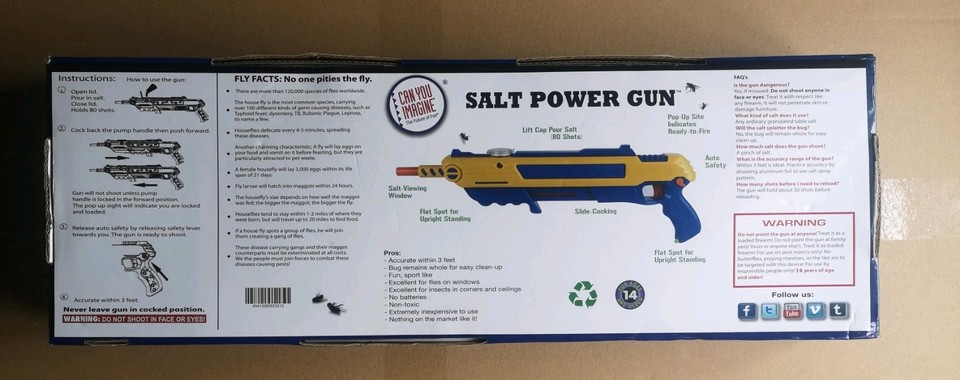 Salt Blaster Fly Bug Gun Flies Insect Eliminator Killer Home | eBay UK