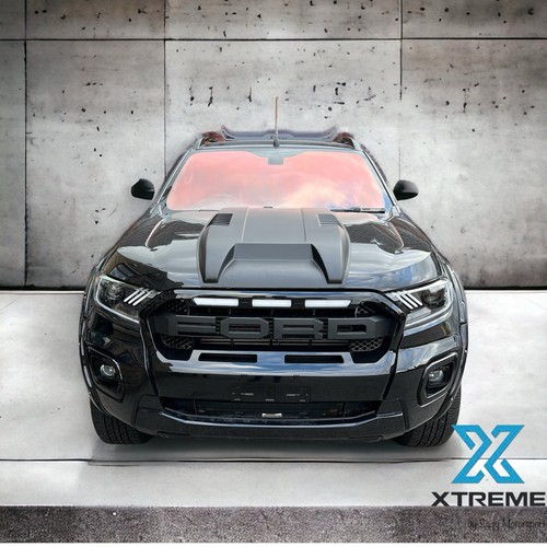 SUPER BRIGHT 3x LED GLOSS BLACK FORD RANGER Raptor Style Grill T7 T8 ...