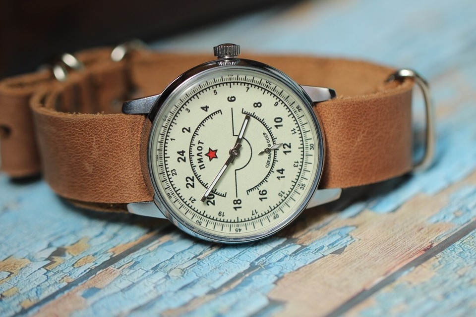 Mens watch Pobeda Pilot Military Vintage watch Wrist Watch | eBay
