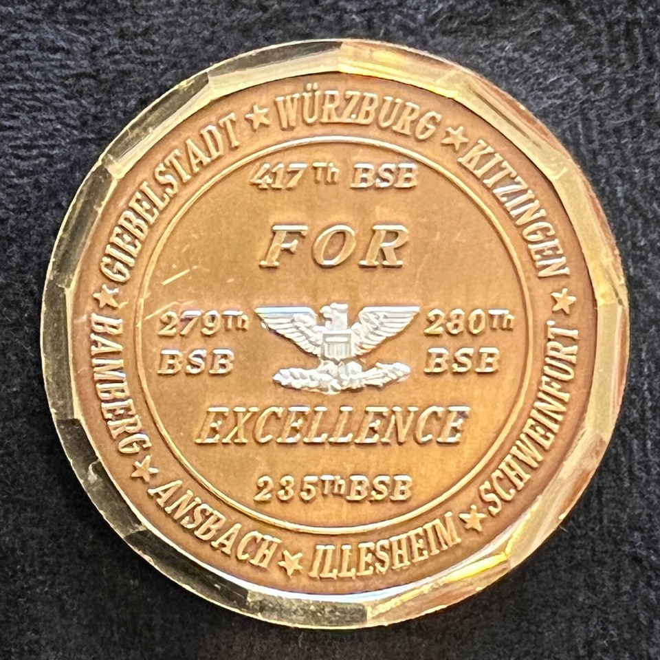98th Area Support Group Germany Challenge Coin | eBay