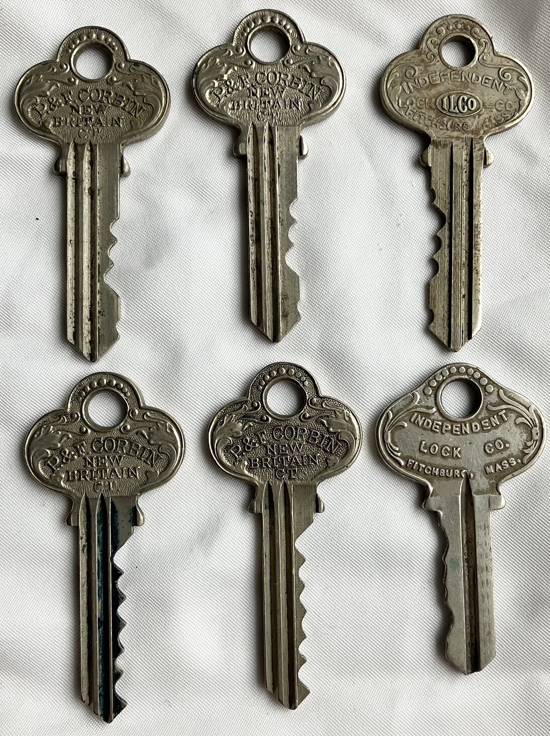 Lot Of 6 P&F Corbin New Britain CT & Independent Lock Co. Vintage ...