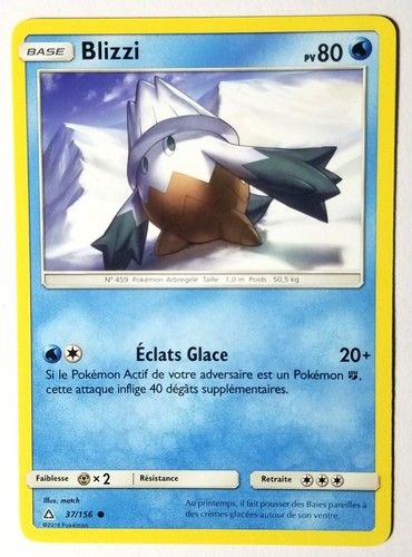 Carte Pokemon Blizzi 37/156 Ultra Prisme FR © | eBay