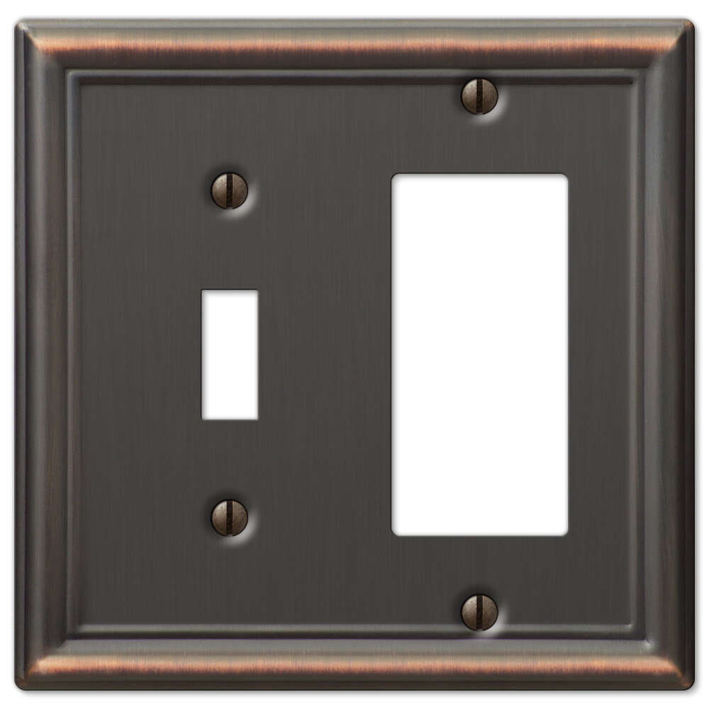Bronze Switch Plate Cover Chelsea Oil Rubbed Wallplate Toggle Outlet ...