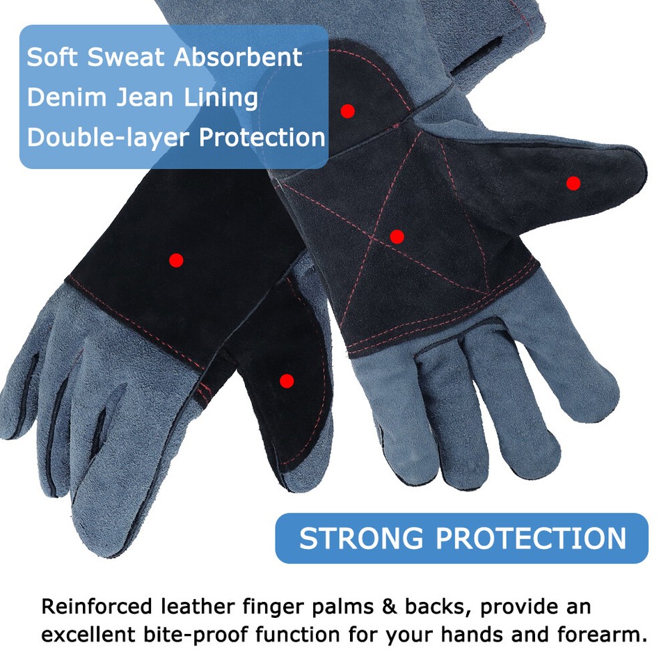 Training Anti-Bite Gloves Animal Handling Chew Protective Gloves Dog ...