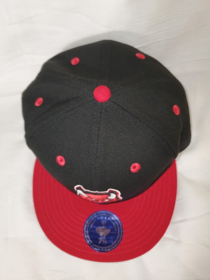 MEXICO DIABLOS EFF DNA EBBETS FIELD BLACK RED FITTED HAT SZ 7 5/8 MENS ...