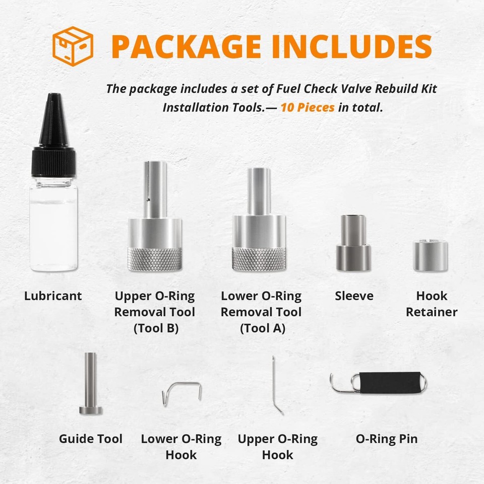 Check Valve Repair Tools Rebuild Kit Installation Tool Set for MC400 MC ...