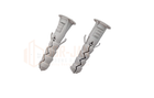Wall Plugs Universal Fixing With Screws Brick Stone Rawl Plug Grey 10 x ...