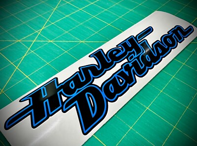 Vinyl Decals For Harley Fuel Tank Stickers set of 2 Dyna Sportster Fxr ...