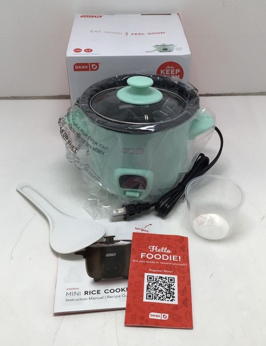 Dash Mini Rice Cooker in Mint 2 Cup Capacity 200 Watts | eBay