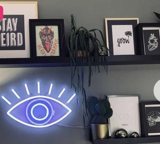 Eye Neon Sign LED Light Signs Wall Decor Neon Wall Art 14 X 24 Inches ...