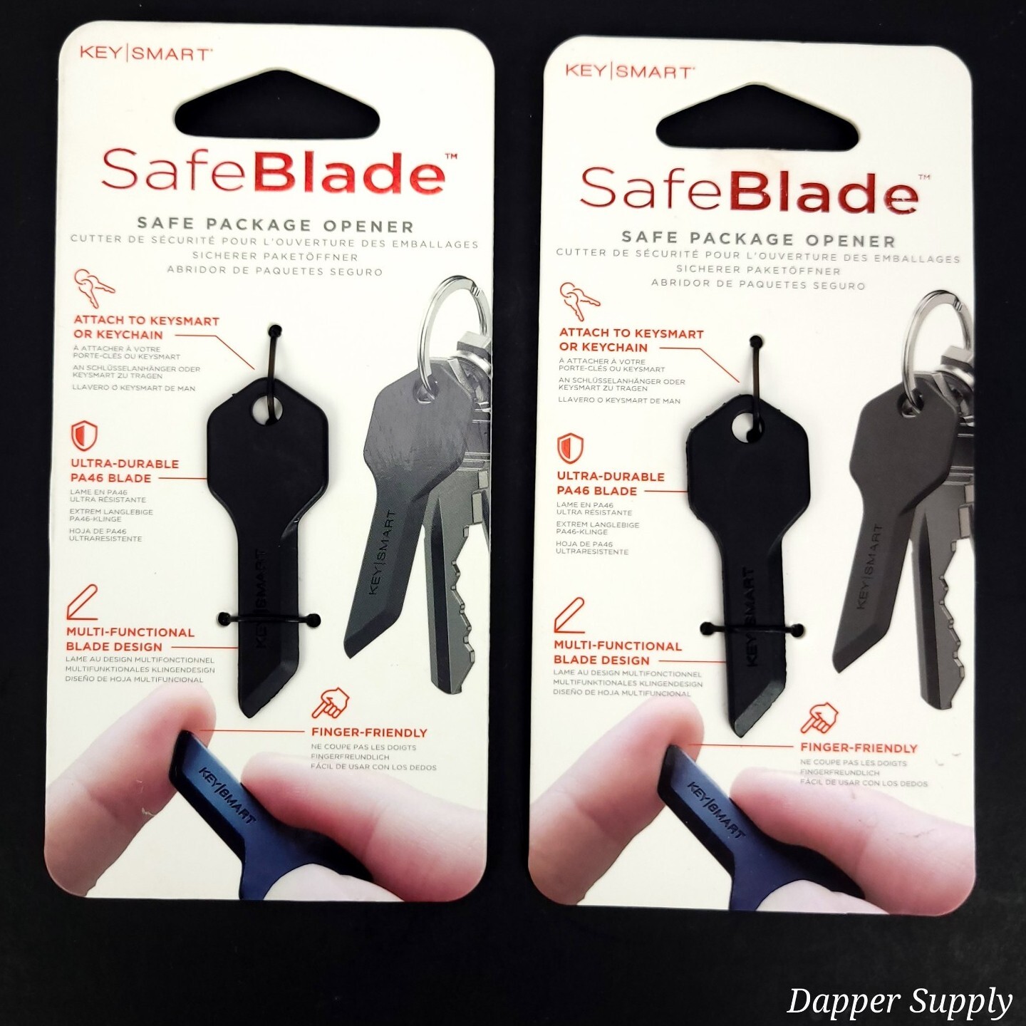 (Lot of 2) Keysmart SafeBlade Skin-Safe Plastic Box Cutter Black New | eBay