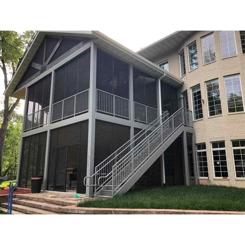 Bronze Screen Room Aluminum Extrusion with Spline Track - 95.25" x 2" x ...
