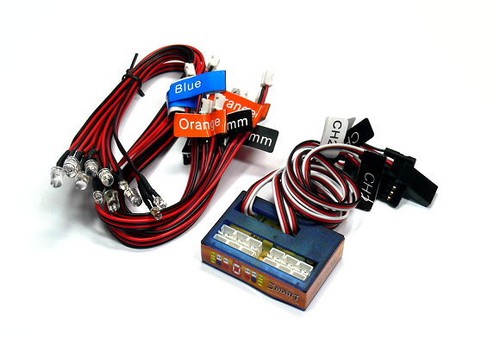 GT POWER RC Car Smart 12 LED Light System Support PPM / FM / FS 2.4G ...