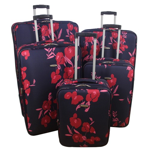 ARIANA Lightweight ROSE Flower Luggage Set Suitcase Travel Cabin Bag ...