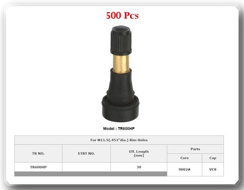 Lot 500 x TR600HP High Pressure Tire Wheel Valve Stems | eBay