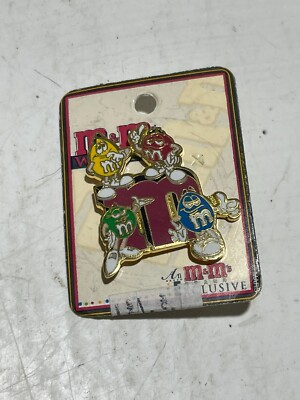 M&M's World M & M Vintage Lapel Pin Gold Tone Trim | eBay