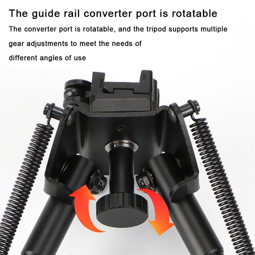 6-9 Inch Tactical Bipod Rotate Horizontally & Picatinny Rail Mount ...