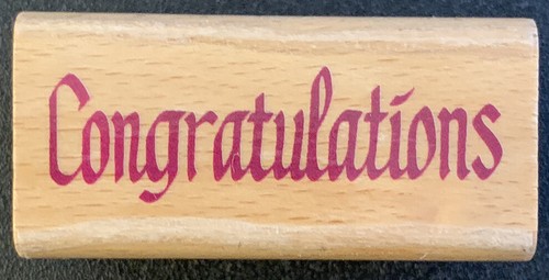 Rubber Stamp Congratulations | eBay