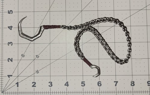 McFarlane Raven Spawn Scythe Chain Hook Weapon For 7" Scale Custom ...