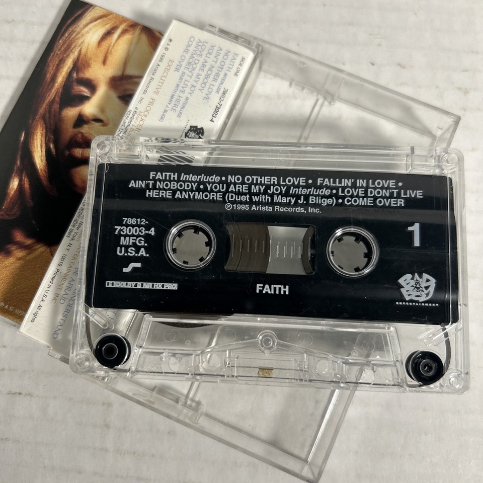 FAITH EVANS - FAITH (1995) CASSETTE TAPE R&B SOUL BAD BOY RECORDS OOP ...