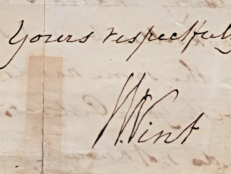 William Vint, Congregationalist Minister, Signed Letter 1832 | eBay UK