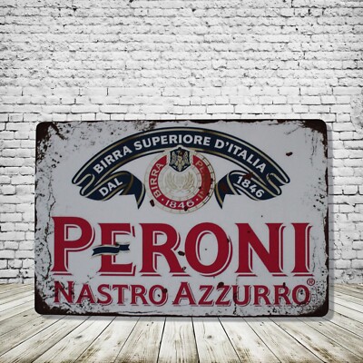 Peroni Beer Vintage Style Tin Metal Bar Sign Poster Man Cave ...
