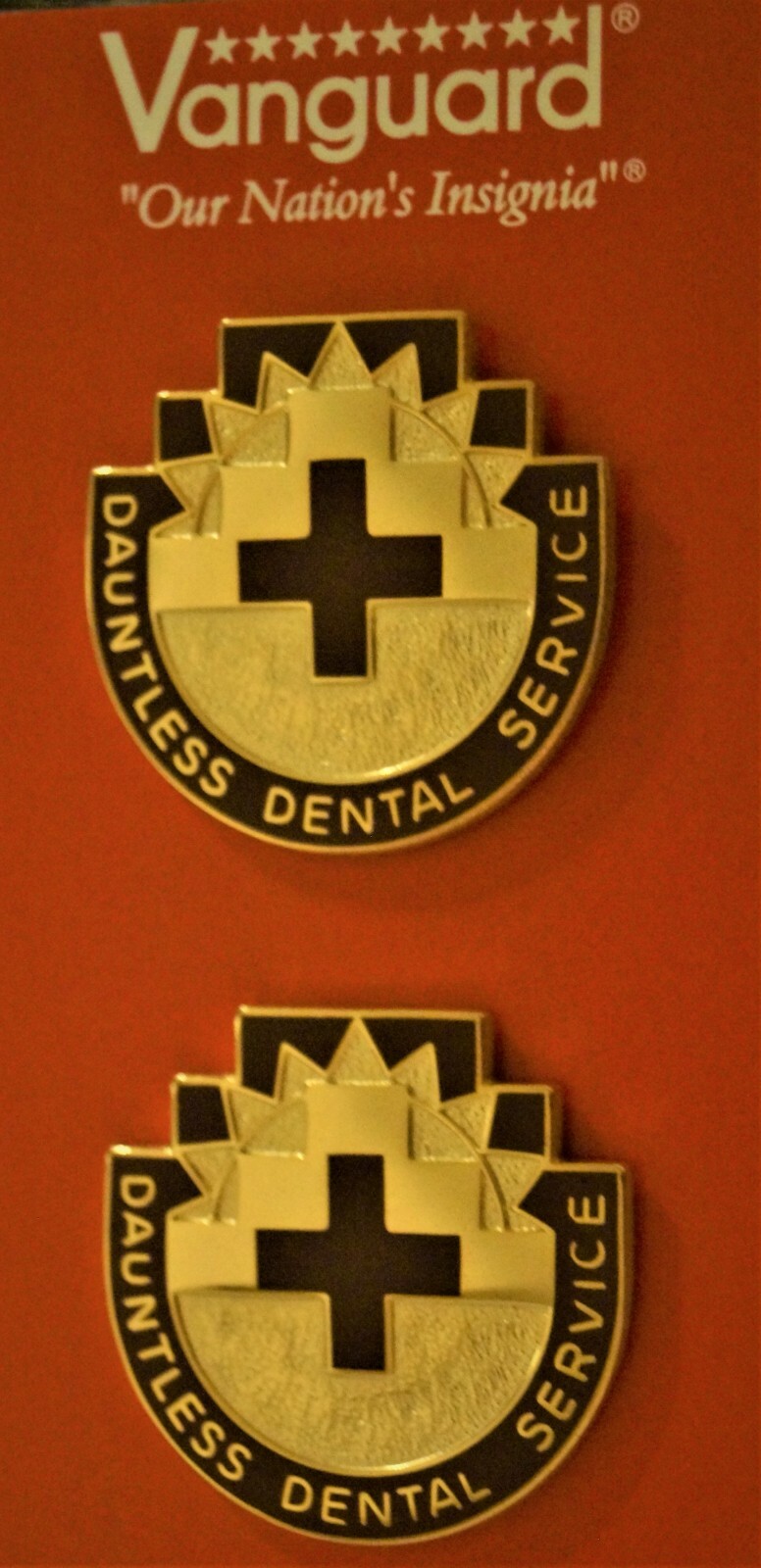 NEW US Army Fort Irwin Dental Command Vanguard Crest 2ea DUI Military ...