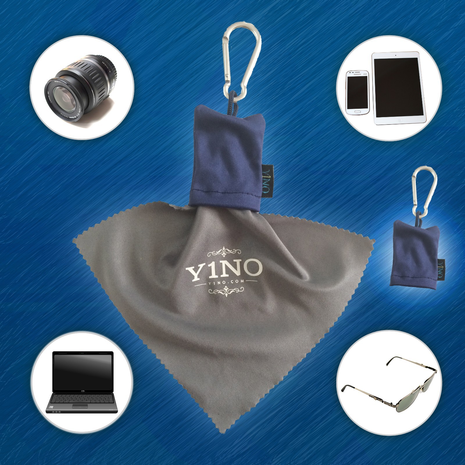 3X Micro-Fiber Camera & Lens Cleaning Cloth Keychain with Pouch | eBay