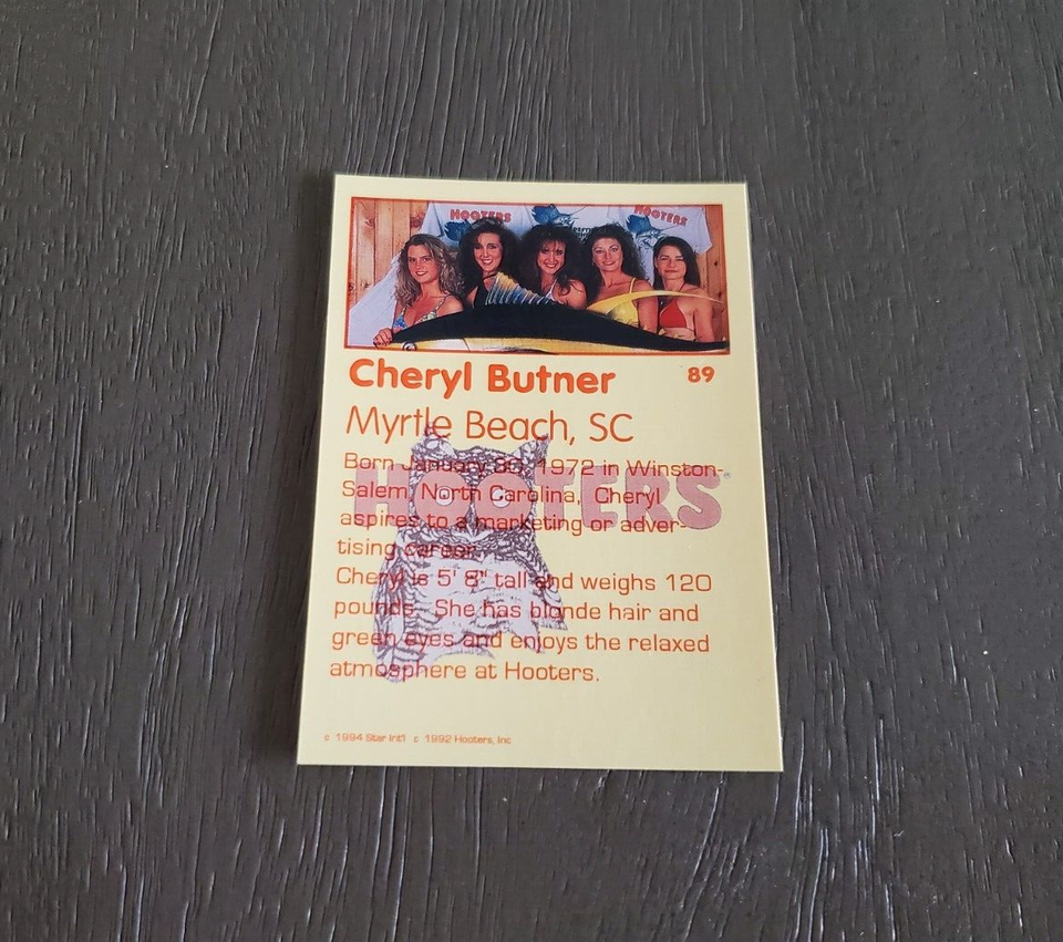 1994 Star Hooters Cheryl Butner Card 89 | eBay