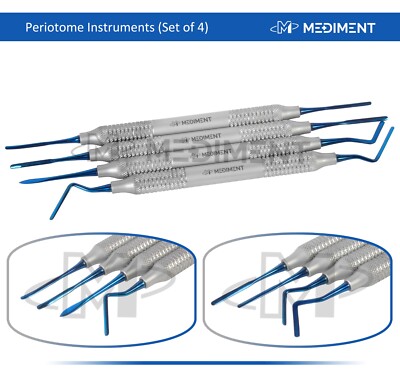 DENTAL Periotomes Periotome PDL Ligament Periodontal Kit-SET OF 4 | eBay