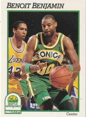 FREE SHIPPING-MINT-BENOIT BENJAMIN - 1991 HOOPS #197 - SUPERSONICS | eBay