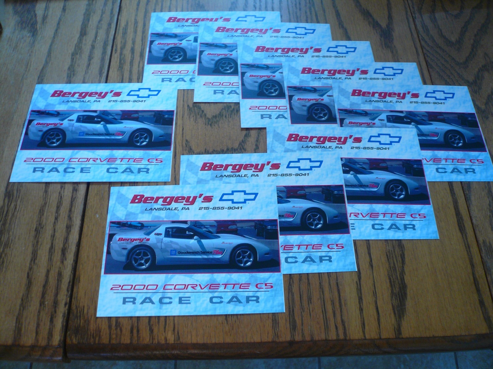 2000 Chevrolet Corvette C5 Race Car Stickers from Bergey's Lansdale PA ...