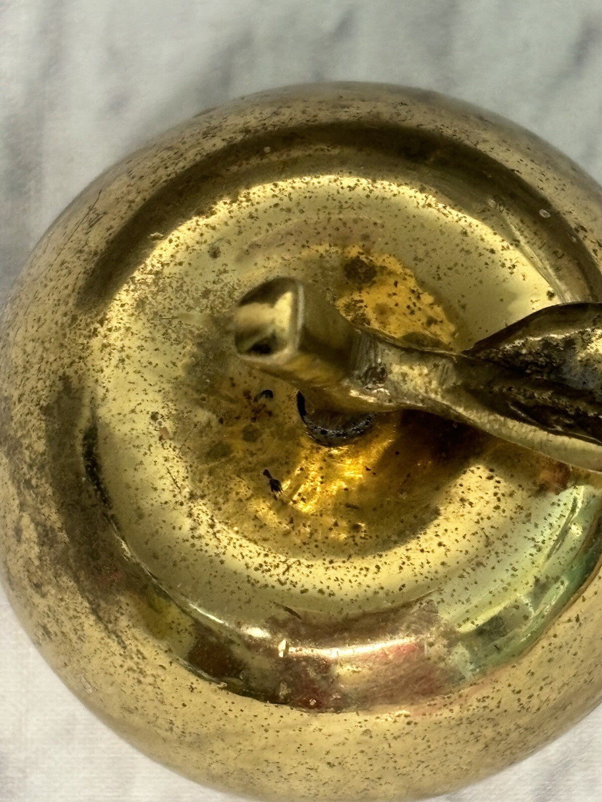 Vintage Apple Brass Bell Paperweight Collectible | eBay