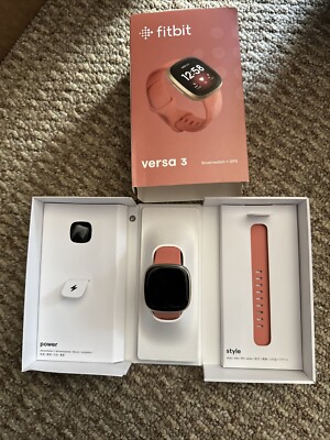 Fitbit Versa 3 used in box in excellent condition and with all its ...